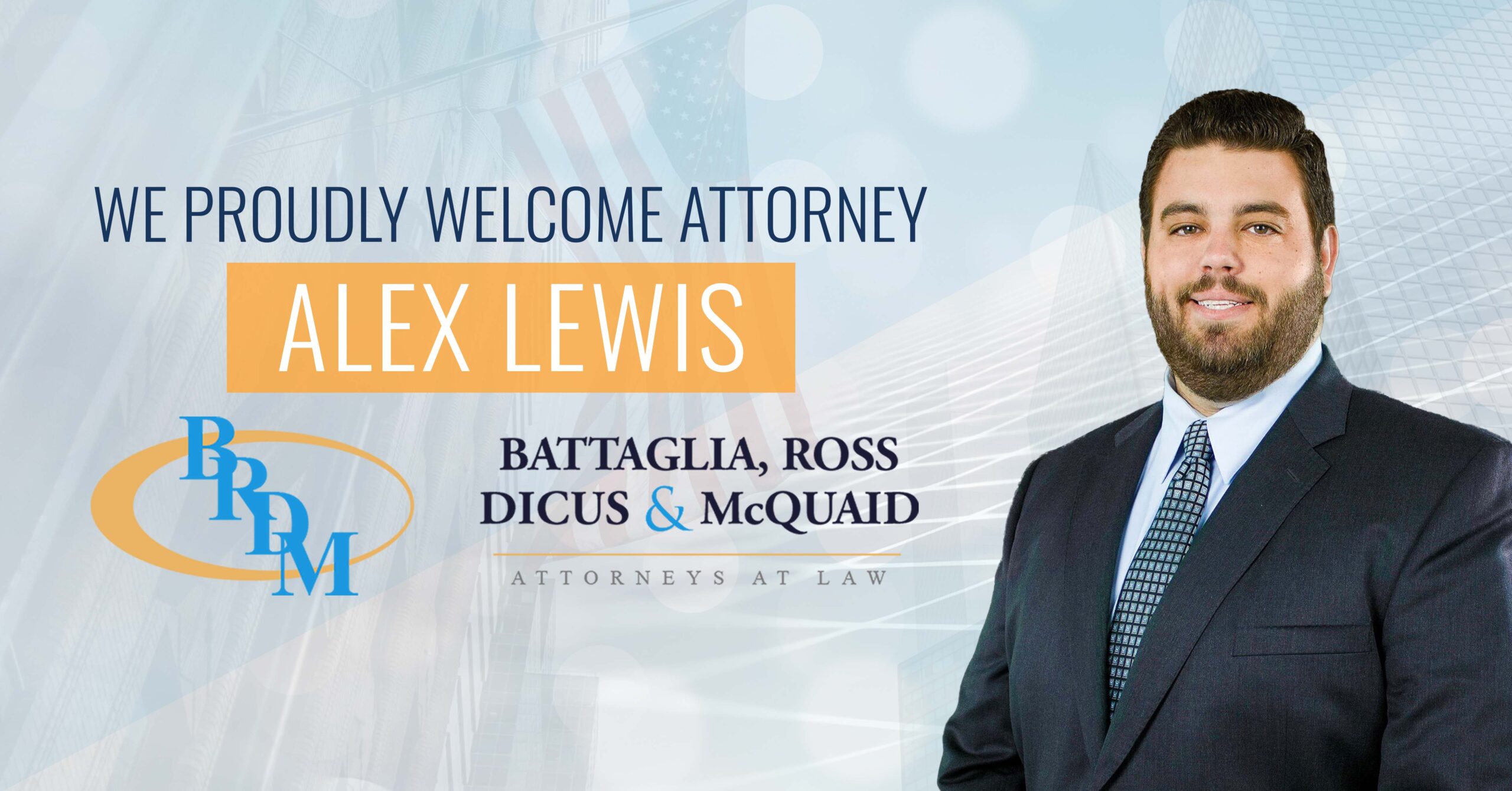 Attorney Alex Lewis Joins Battaglia, Ross, Dicus & McQuaid, P.A.